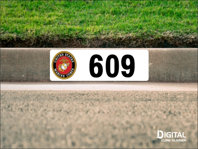 U.S. Marine Corps Curb Number – Digital Curb Number