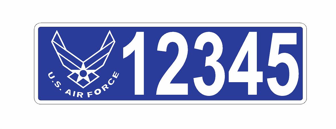 U.S. Air Force-Digital Curb Number