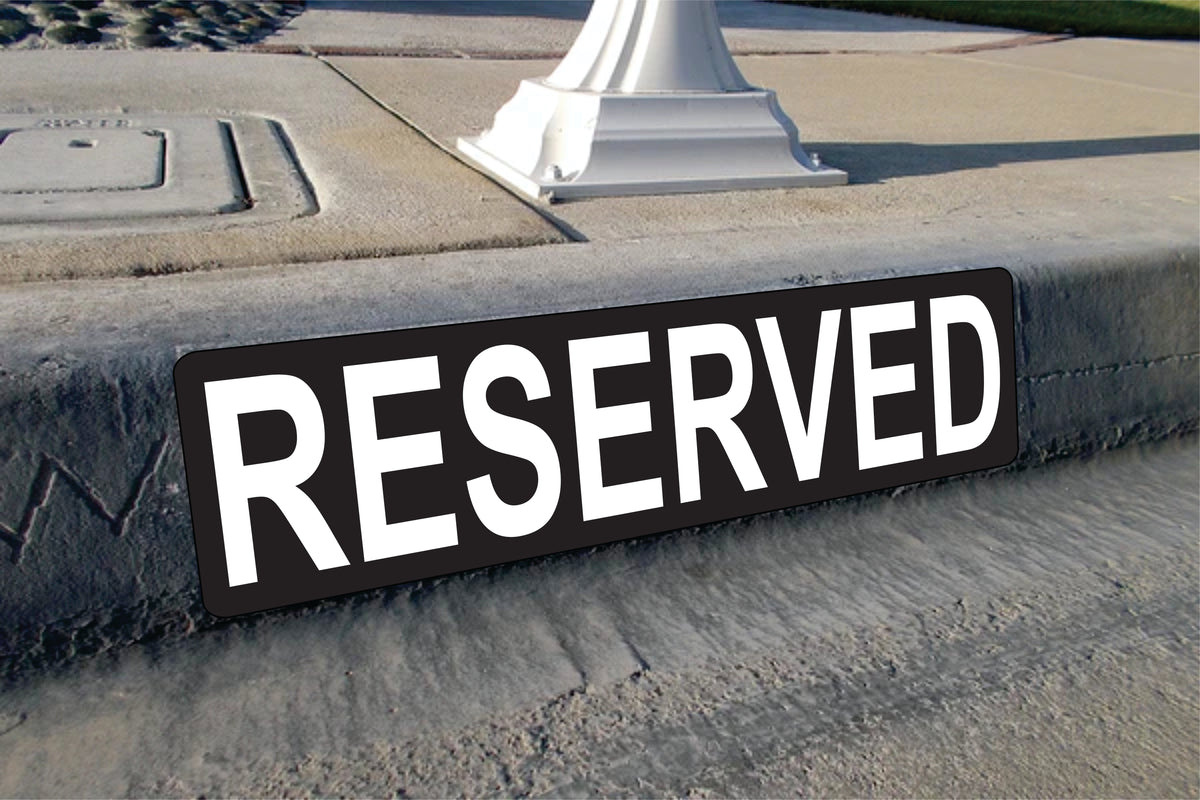 RESERVED - Digital Curb Number
